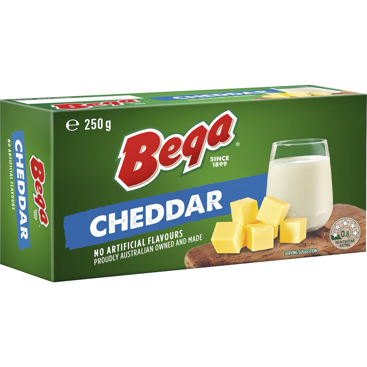 Bega Cheddar Cheese 250g – The Grocery Basket