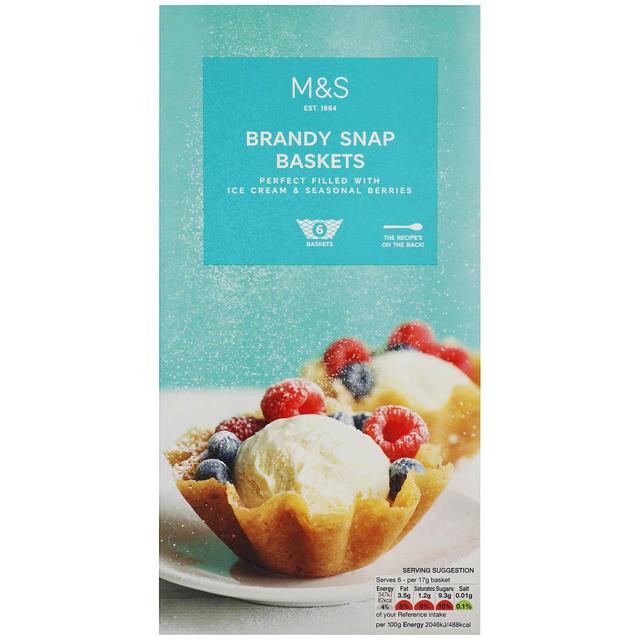 M&S Brandy Snap Baskets – The Grocery Basket